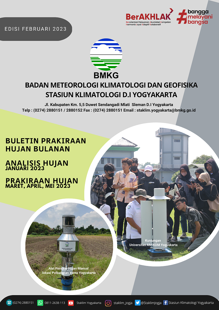Buletin Informasi Iklim Februari 2023 - Stasiun Klimatologi D.I Yogyakarta